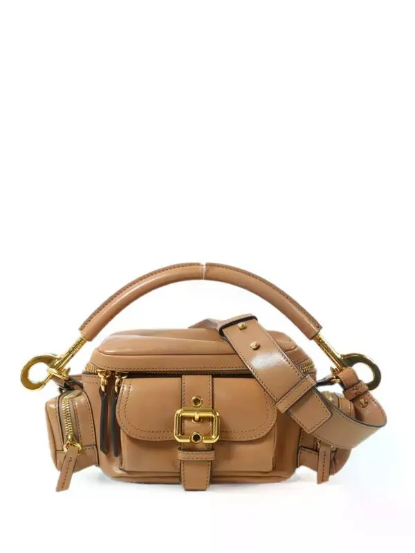 Chloé Leather Tote Bag With Buckle Detail - Brown