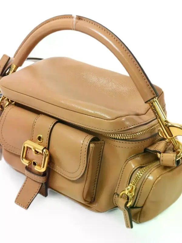 Chloé Leather Tote Bag With Buckle Detail