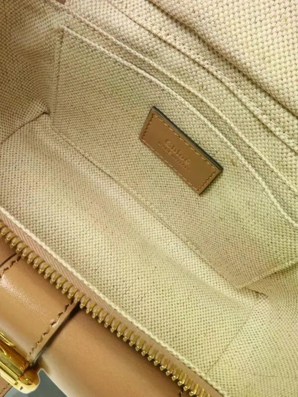 Chloé Leather Tote Bag With Buckle Detail