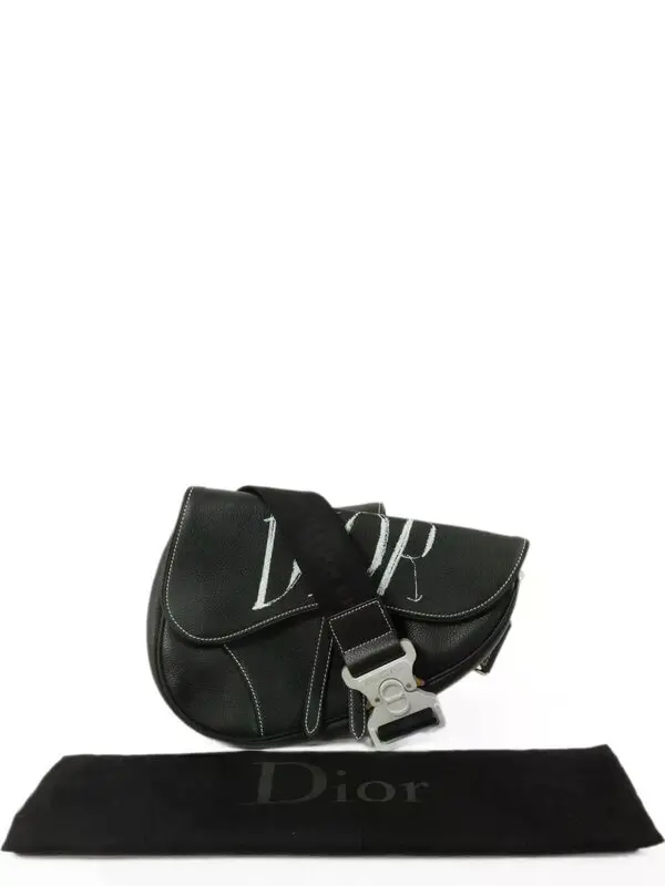 Dior Saddle Alex Foxton Shoulder Bag - Black