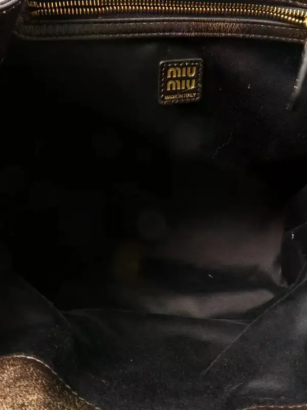 Miu Miu Leather Logo Detail Backpack