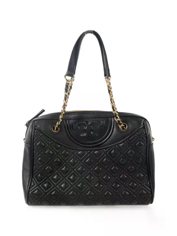 Tory Burch Quilted Logo-patch Shoulder Bag