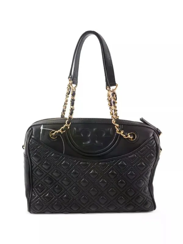 Tory Burch Quilted Logo-patch Shoulder Bag