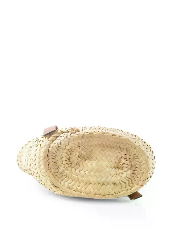 Loewe Anagram Patch Basket Bag - Neutrals
