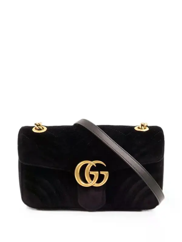 Gucci Gg Marmont Shoulder Bag - Black