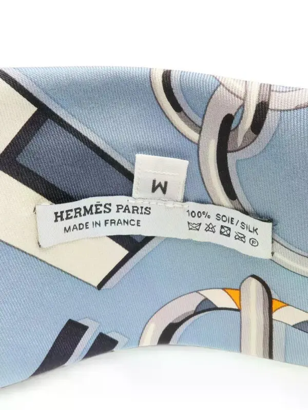 Hermès Silk Graphic Print Hairband