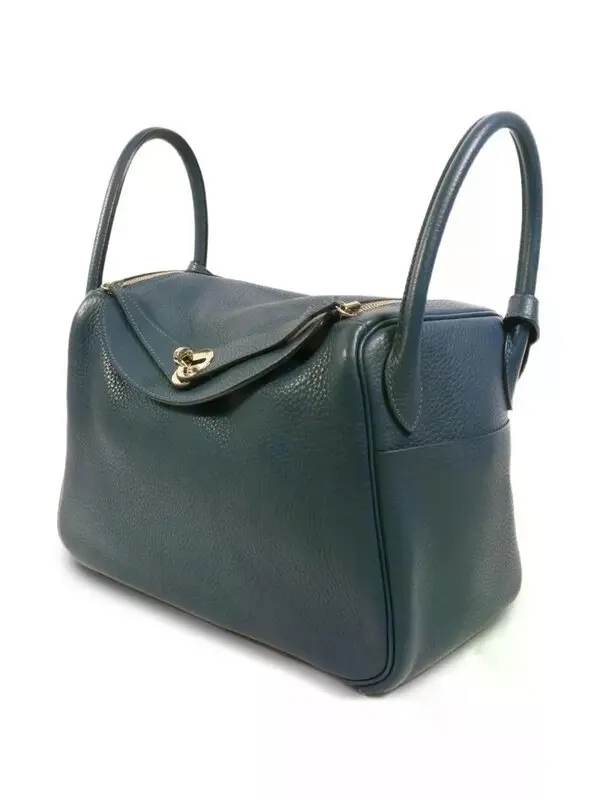 Hermès Lindy 30 Tote Bag - Blue
