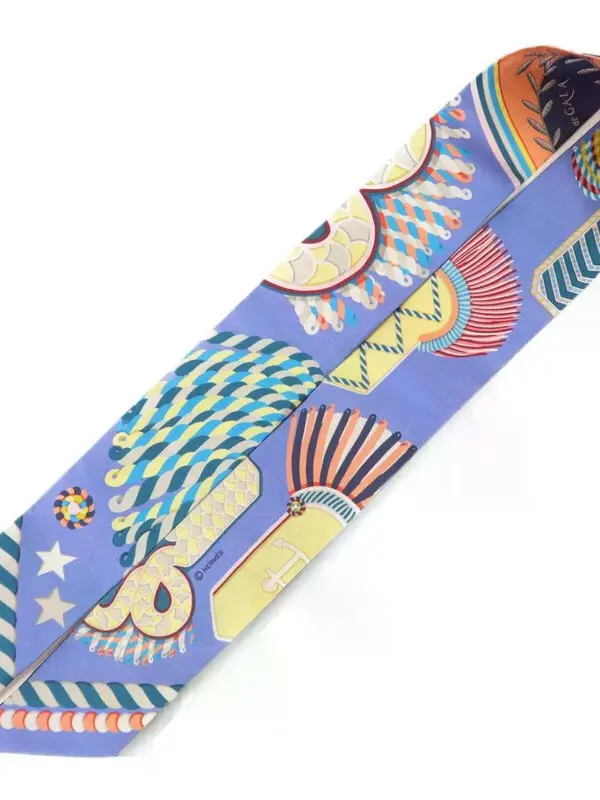 Hermès Twilly Graphic-print Scarf