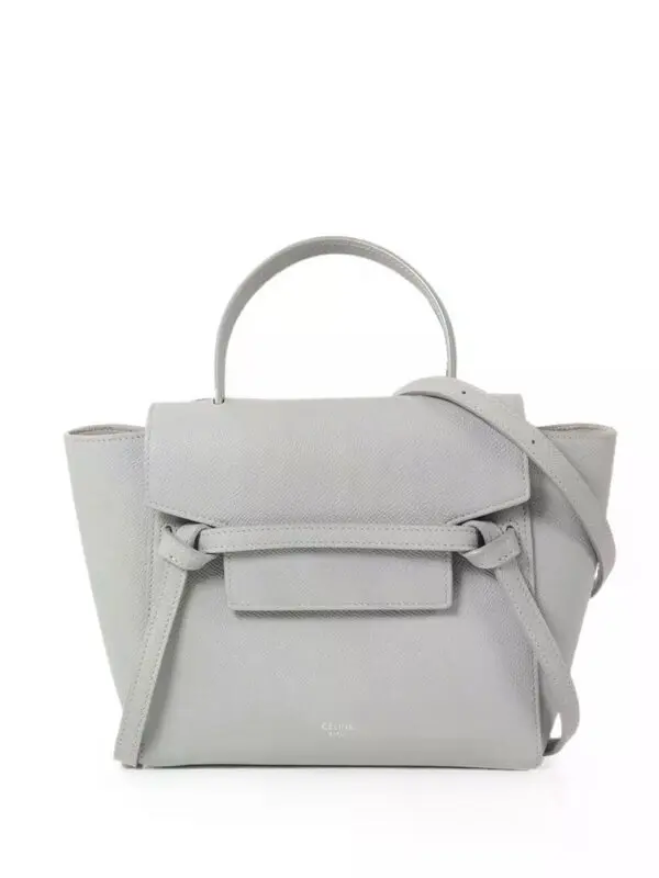 Celine Nano Belt Leather Tote Bag - Blue
