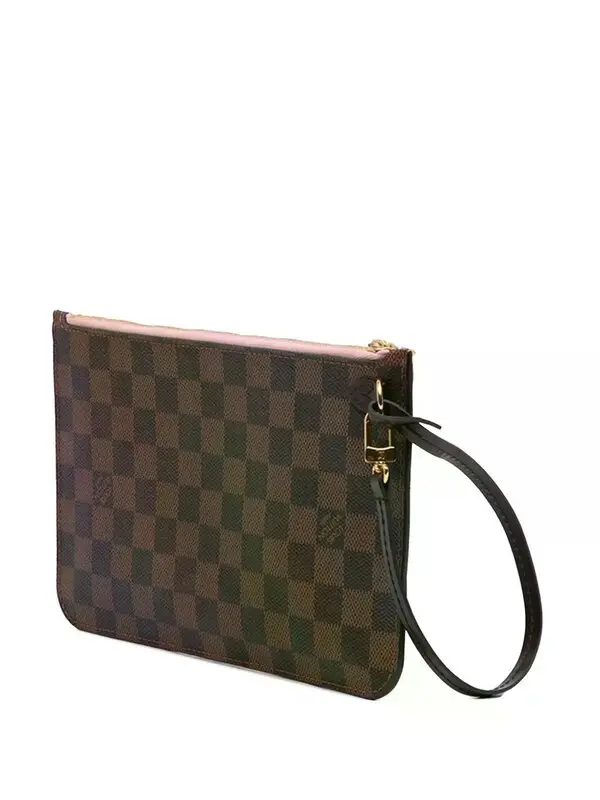 LOUIS VUITTON Damier Ebene Neverfull Mm Pouch