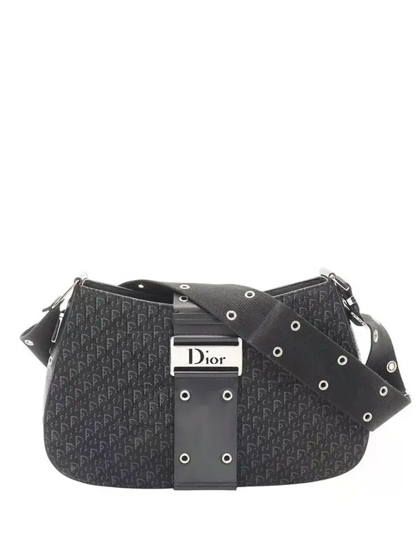Dior Diorissimo Trotter Canvas Crossbody Bag - Black