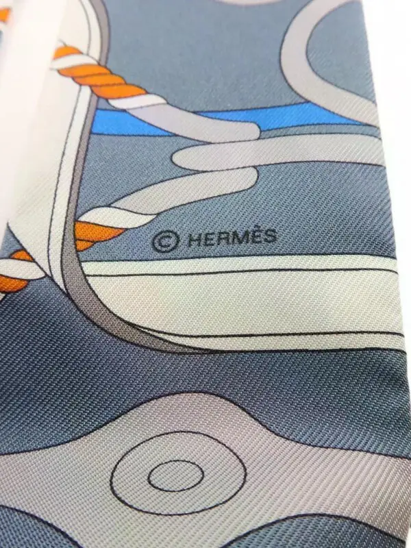 Hermès Twilly Equestrian-print Scarf