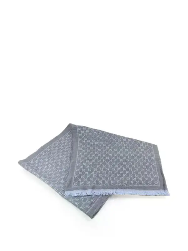 Gucci Gg Monogram Wool Scarf