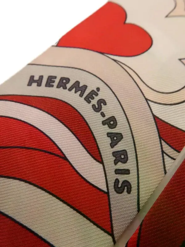 Hermès Twilly Abstract-print Scarf