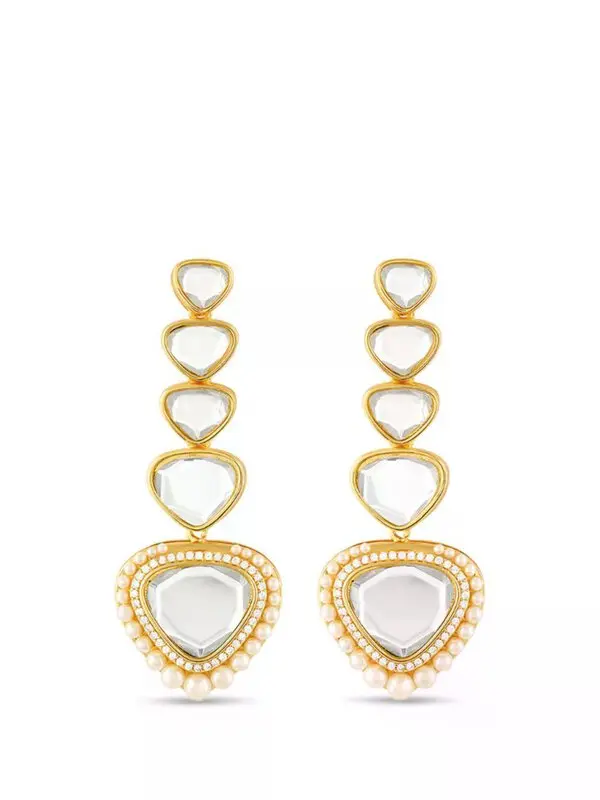 Isharya Sheesh Mahal Crystal-embellished Earrings