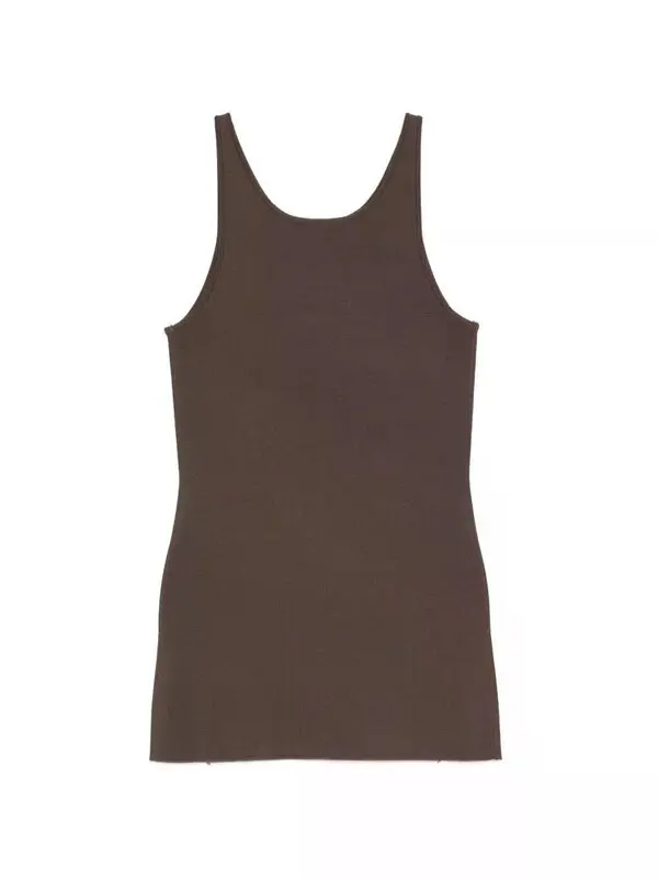 TOTEME Compact-knit Tank Top - Brown