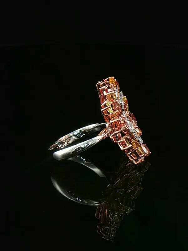 HYT JEWELRY Diamond And White Diamond Ring