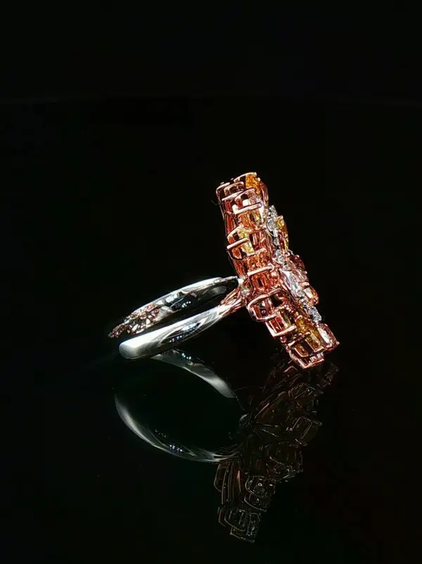 HYT JEWELRY Diamond And White Diamond Ring