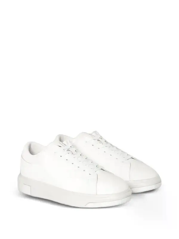 Emporio Armani Logo-print Leather Sneakers