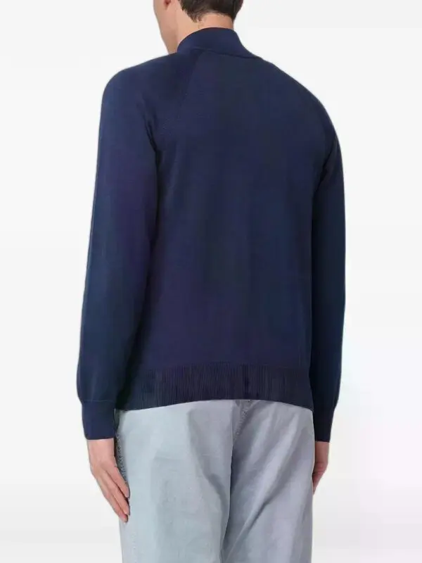 BLAUER. Fellows Quarter-zip Raglan-sleeve Polo Shirt