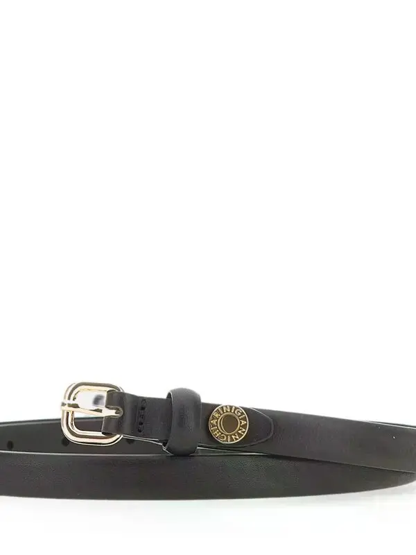 GIANNI CHIARINI Calf Leather Belt With Buckle Fastening - Black