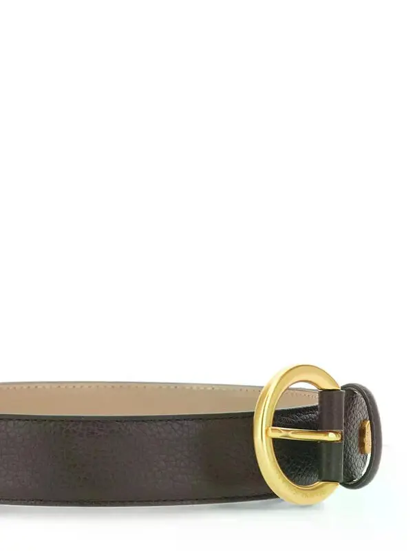 GIANNI CHIARINI Hammered Calf Leather Padded Belt