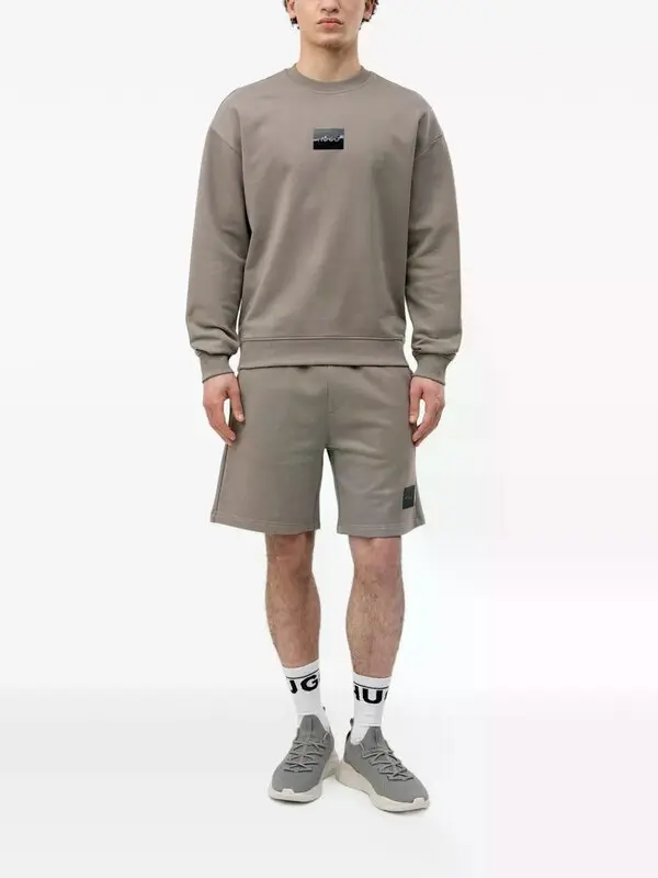 Hugo Drawstring Shorts With Logo Patch