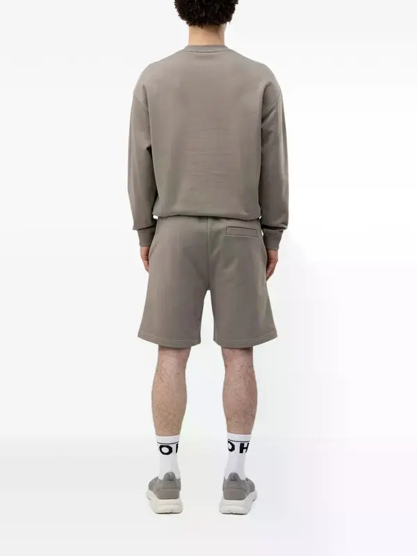 Hugo Drawstring Shorts With Logo Patch