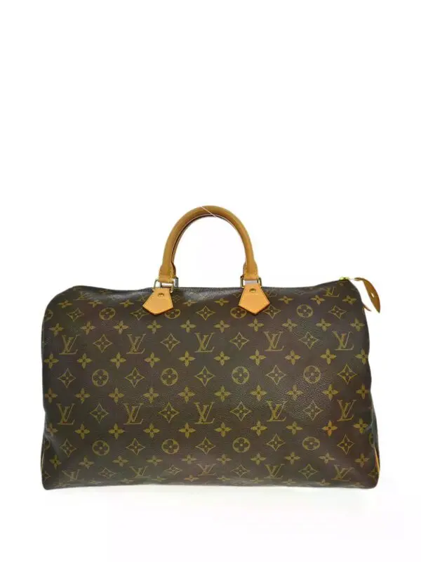 LOUIS VUITTON Monogram Speedy 40 Handbag - Brown