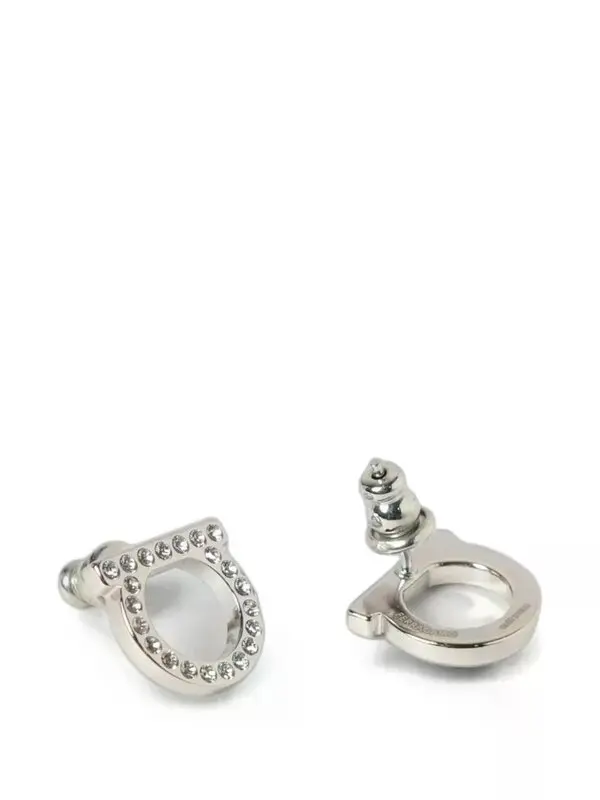 FERRAGAMO Gancini Crystal-embellished Earrings