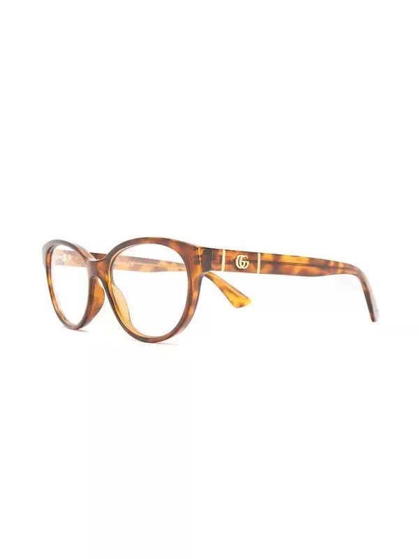 Gucci Tortoiseshell Cat-eye Glasses - Brown