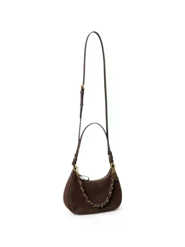 Ralph Lauren Marcy Suede Zip Shoulder Bag