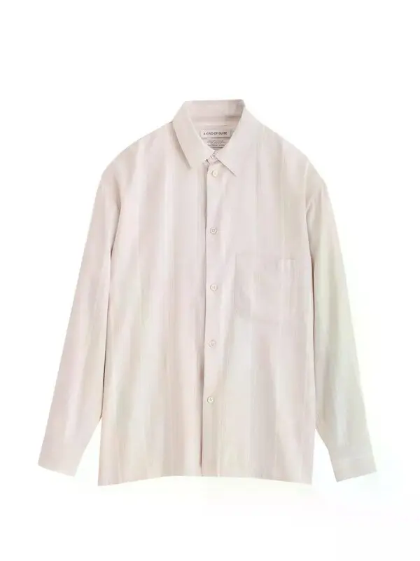 A KIND OF GUISE Gusto Striped Flannel Shirt - Neutrals