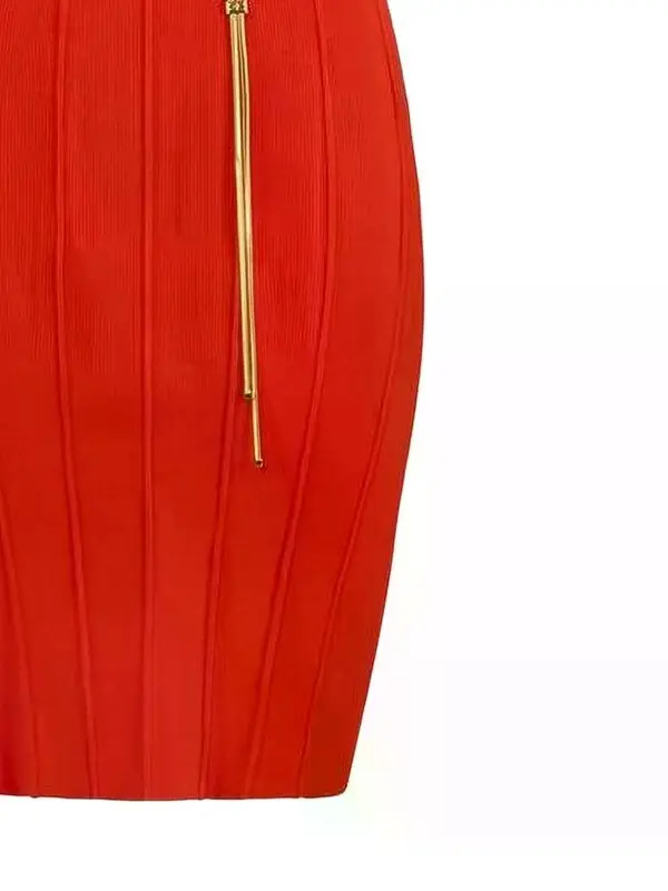 Elisabetta Franchi Belted Puff-sleeve Mini Dress