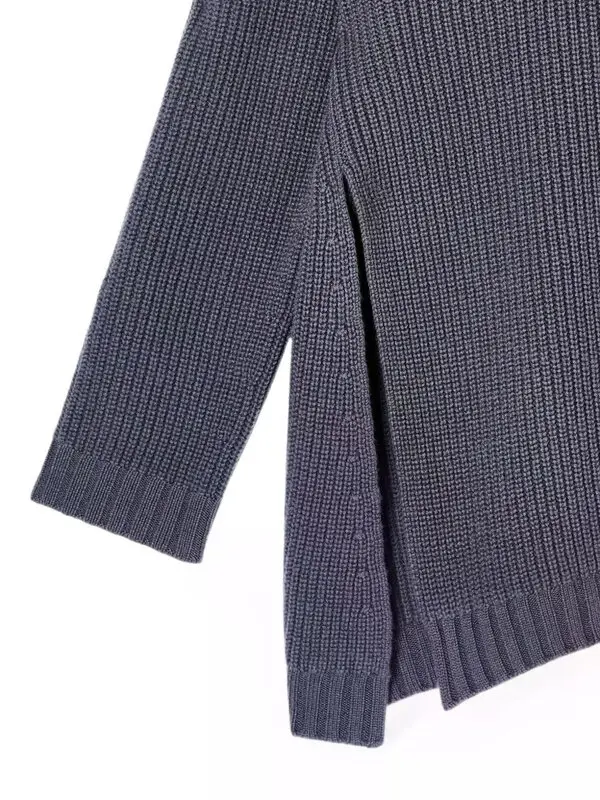 Giorgio Armani Asymmetric Ribbed-knit Sweater