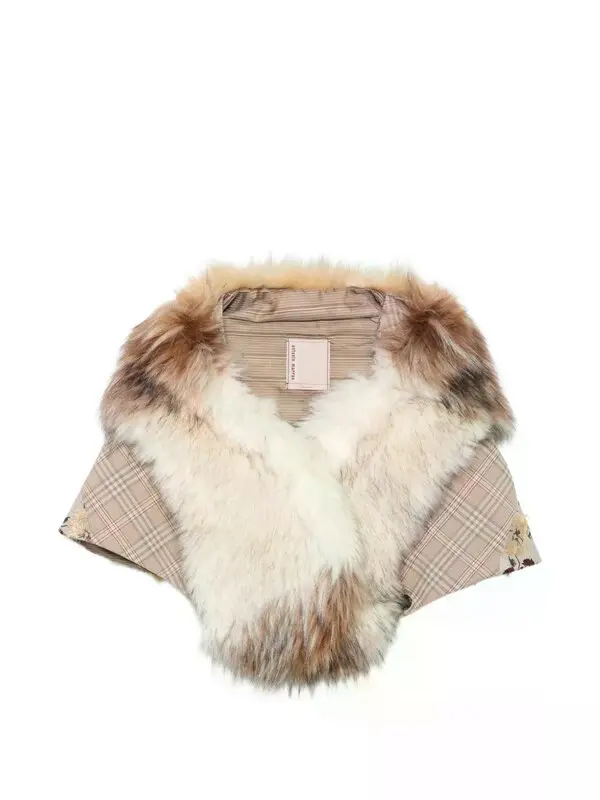 Antonio Marras Check-pattern Cape