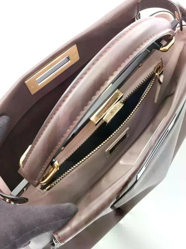 Fendi Leather Peekaboo Handbag
