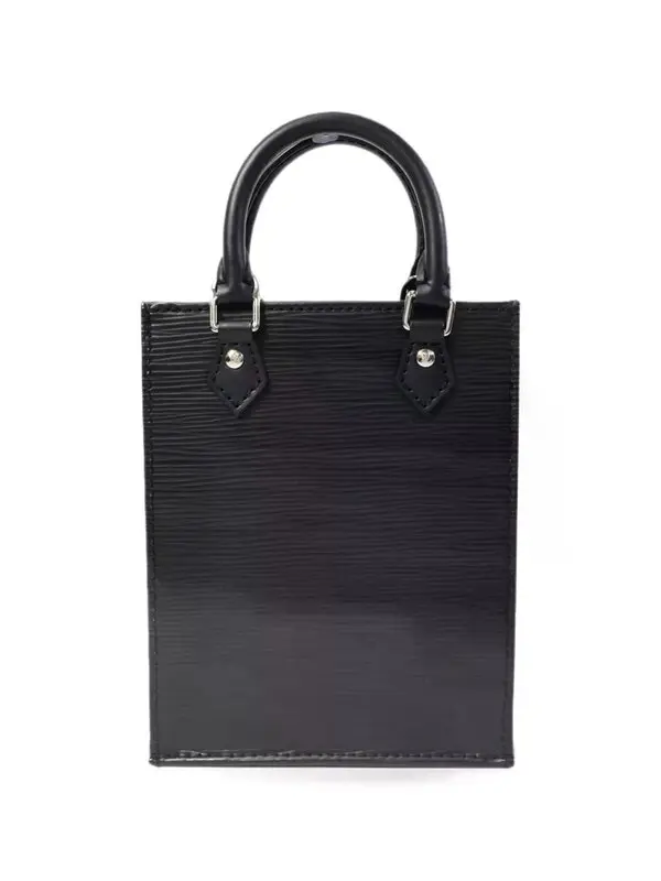 LOUIS VUITTON Petit Sac Plat Epi Leather Tote Bag