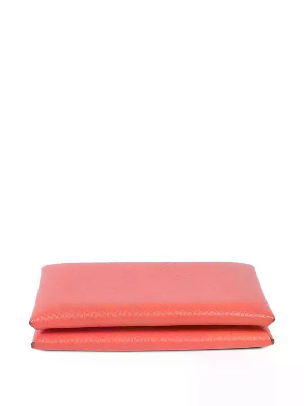 Hermès Calvi Card Case - Orange
