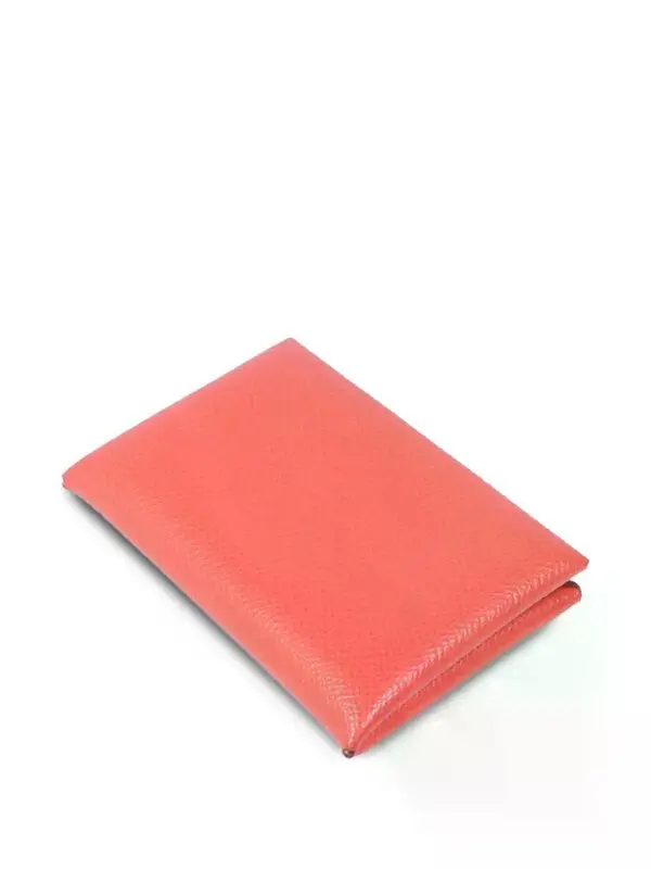 Hermès Calvi Card Case - Orange