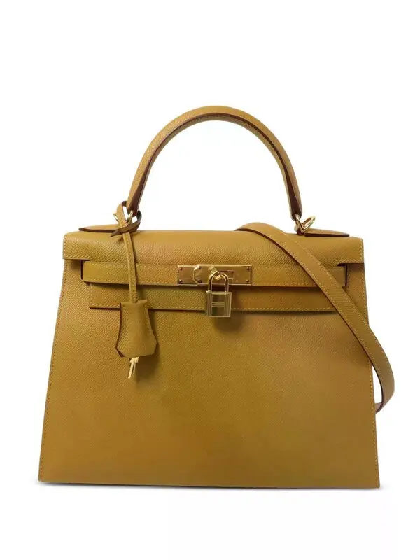 Hermès Epsom Leather Kelly Tote Bag - Neutrals