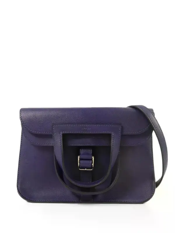 Hermès Halzan Leather Shoulder Bag