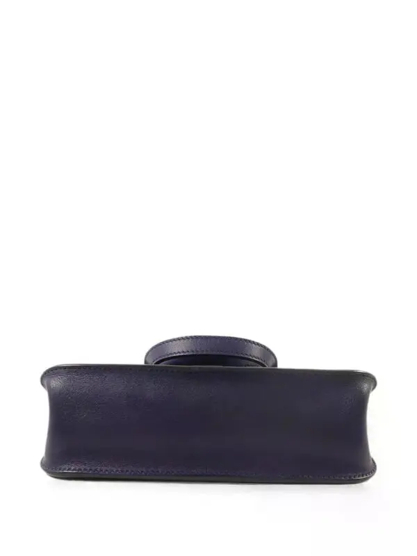 Hermès Halzan Leather Shoulder Bag