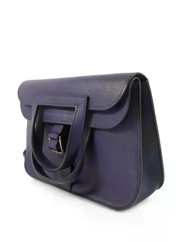 Hermès Halzan Leather Shoulder Bag