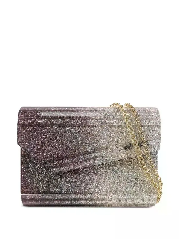 JIMMY CHOO Candy Glitter Clutch Bag - Grey
