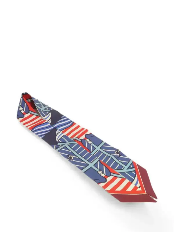 Hermès Twilly Horse-print Silk Scarf