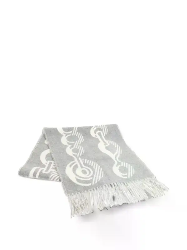 Hermès Fringed Scarf
