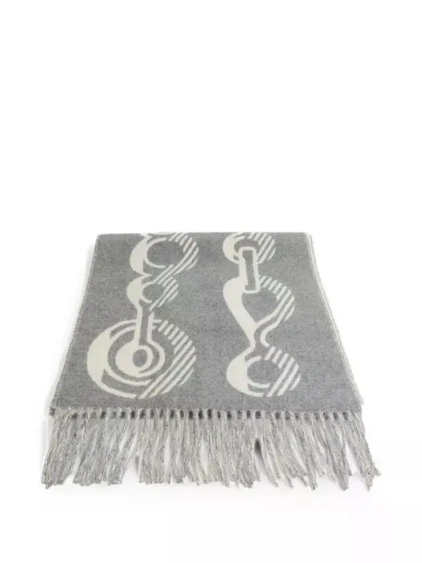 Hermès Fringed Scarf