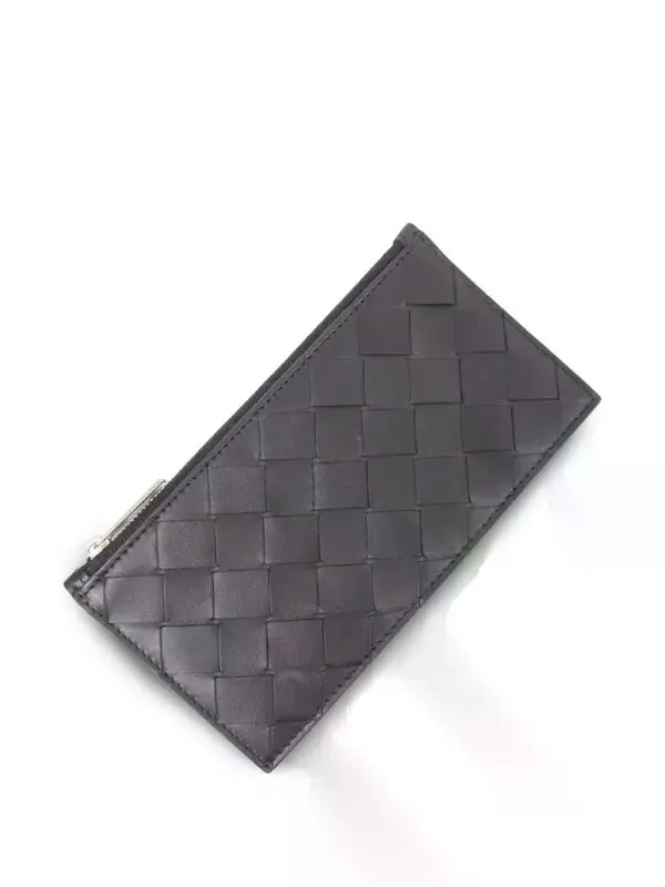 Bottega Veneta Leather Zip Card Case