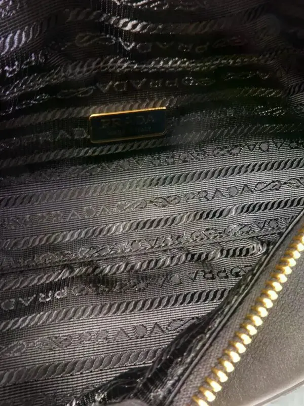 Prada Triangle Logo Leather Belt Bag